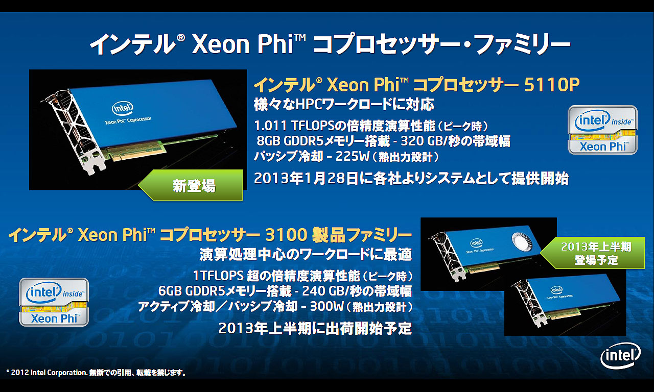 IT 인벤 : Intel, HPC 프로세서 "Xeon Phi"를 2013년 1월부터 일반용으로 출시 - IT인벤 자유게시판