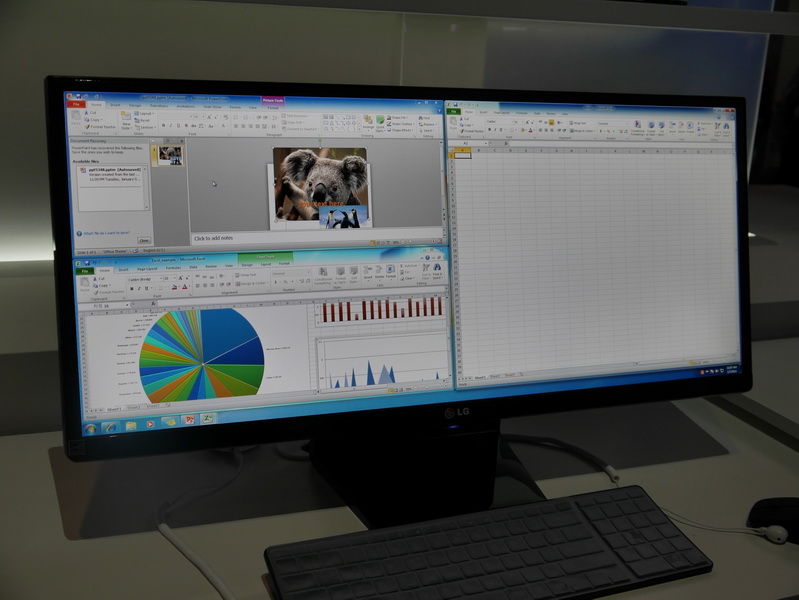 LG showed off new lcd monitors in CES 2014, including several 21:9 ...