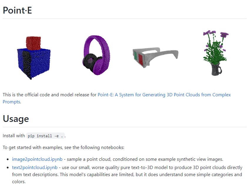 文字から3Dモデルを生成するAI「Point-E」 - PC Watch