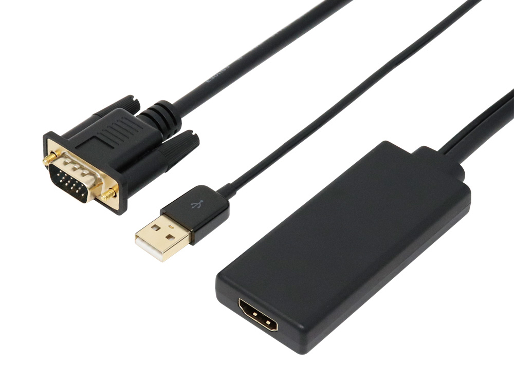 アイネックス、ミニD-Sub15ピン to HDMI変換ケーブル - PC Watch