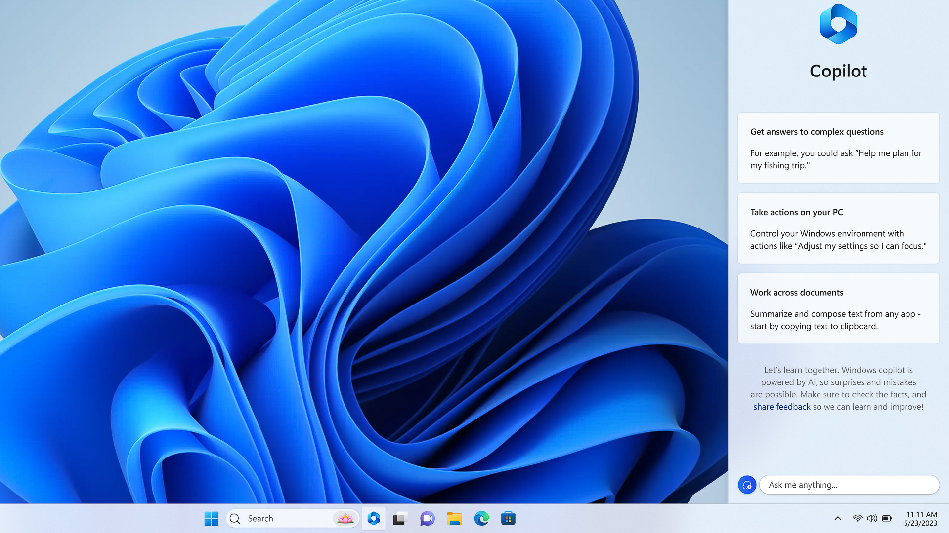 Cortana後継の「Windows Copilot」は、大規模言語モデル利用のAIアシスタント - PC Watch