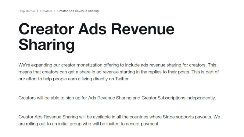 Twitter Introduces Advertising Revenue Sharing Program for Creators ...