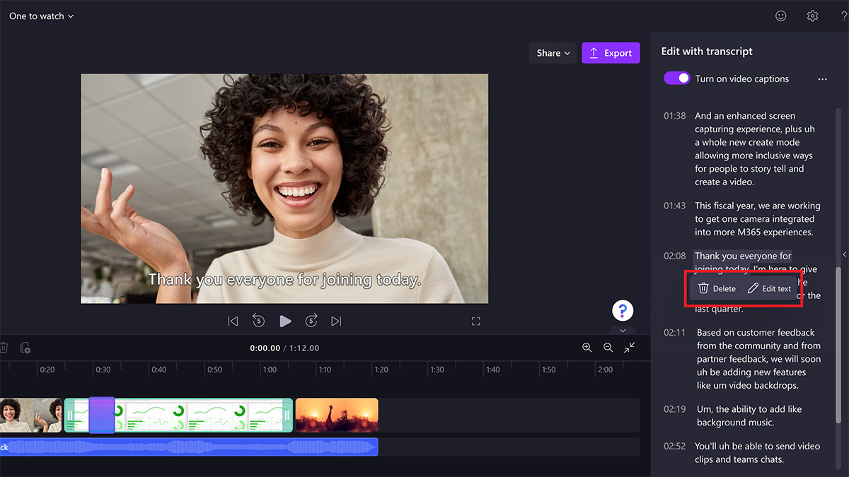 文章編集感覚で動画トリミングできる新機能。Clipchampに追加 - PC Watch