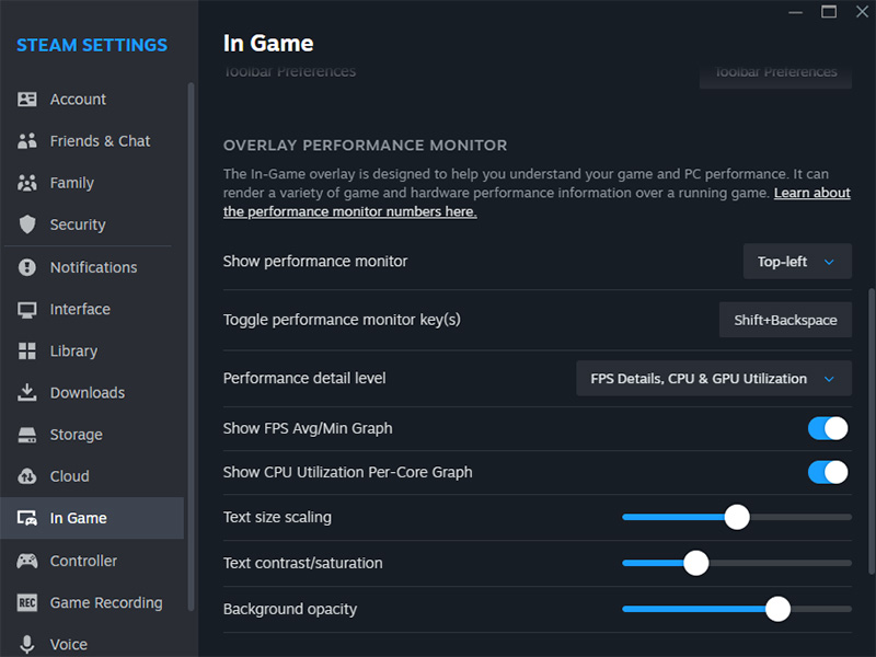 Steam、CPU/GPUなどの使用状況が分かるパフォーマンスモニター機能を正式実装 - PC Watch
