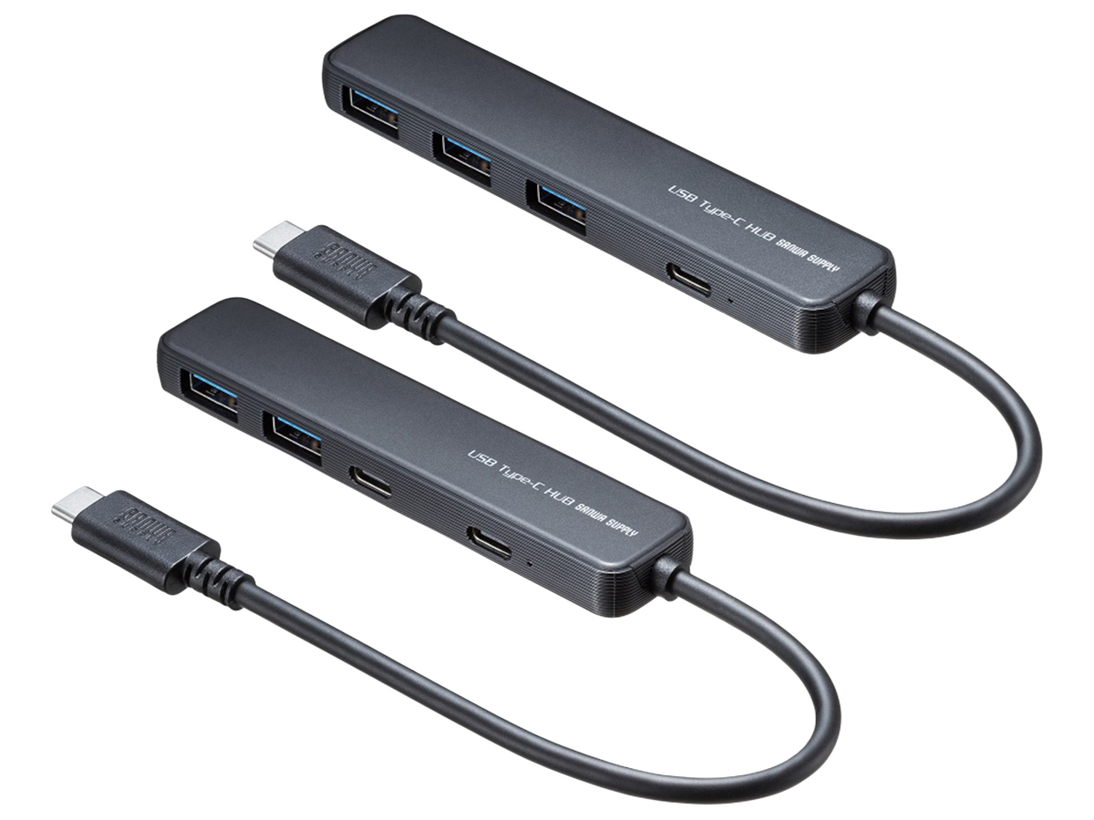 サンワサプライ、3,000円からで超スリムな100W USB PD対応Type-Cハブ - PC Watch